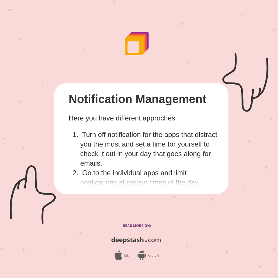 Notification Management - Deepstash
