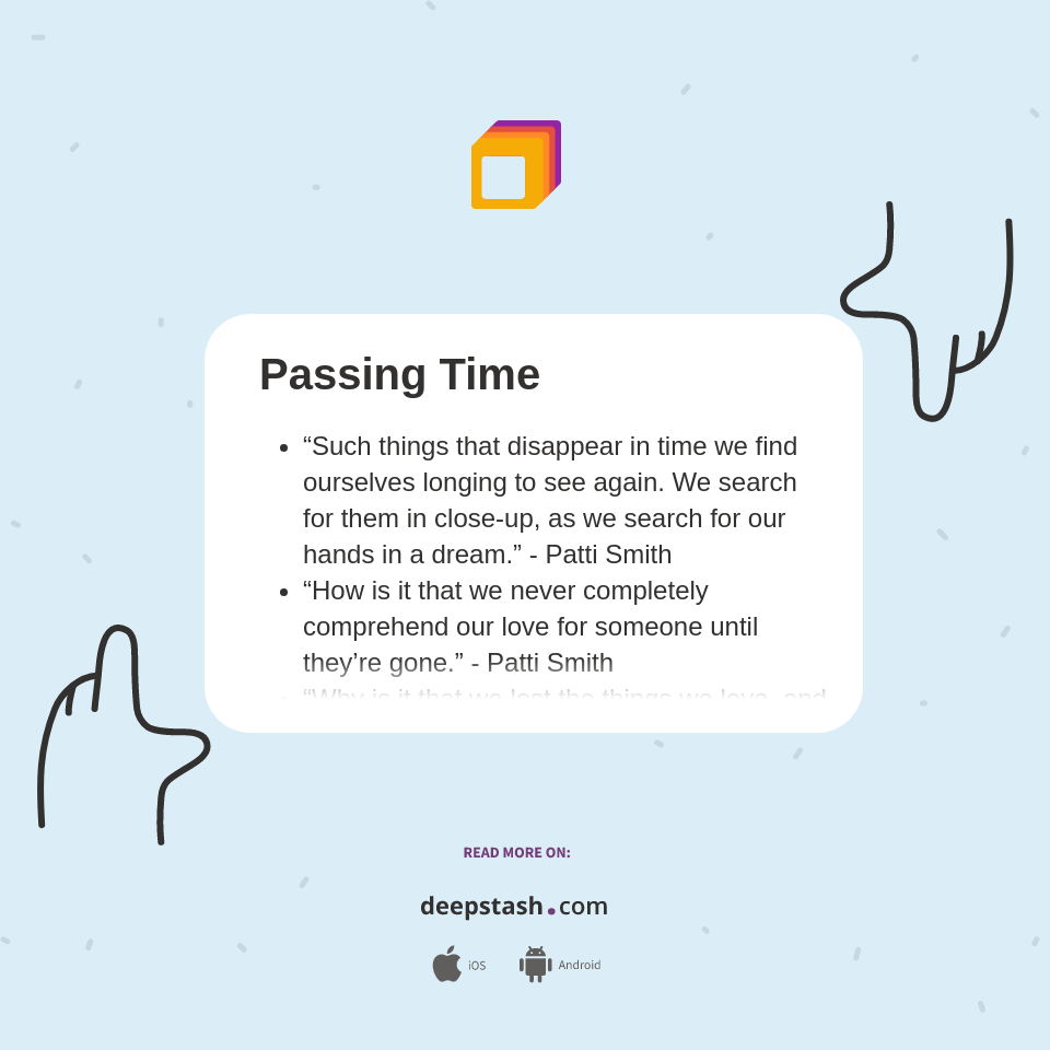 Passing Time - Deepstash
