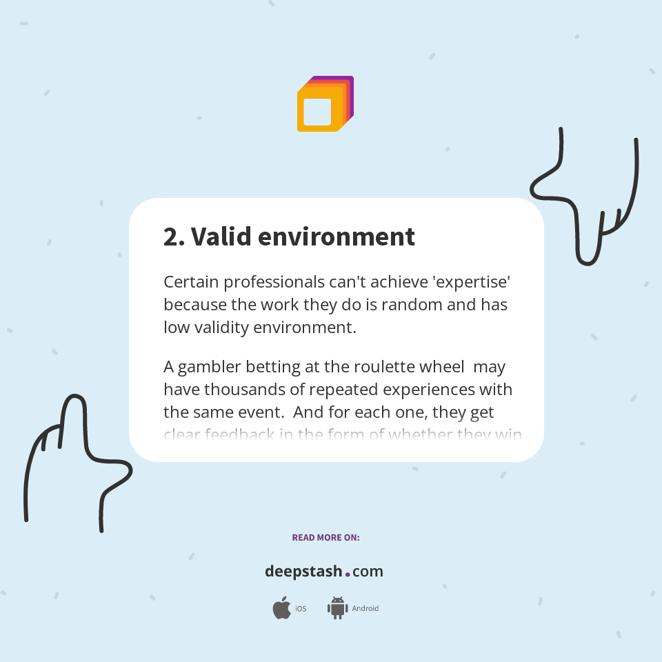 2. Valid environment - Deepstash