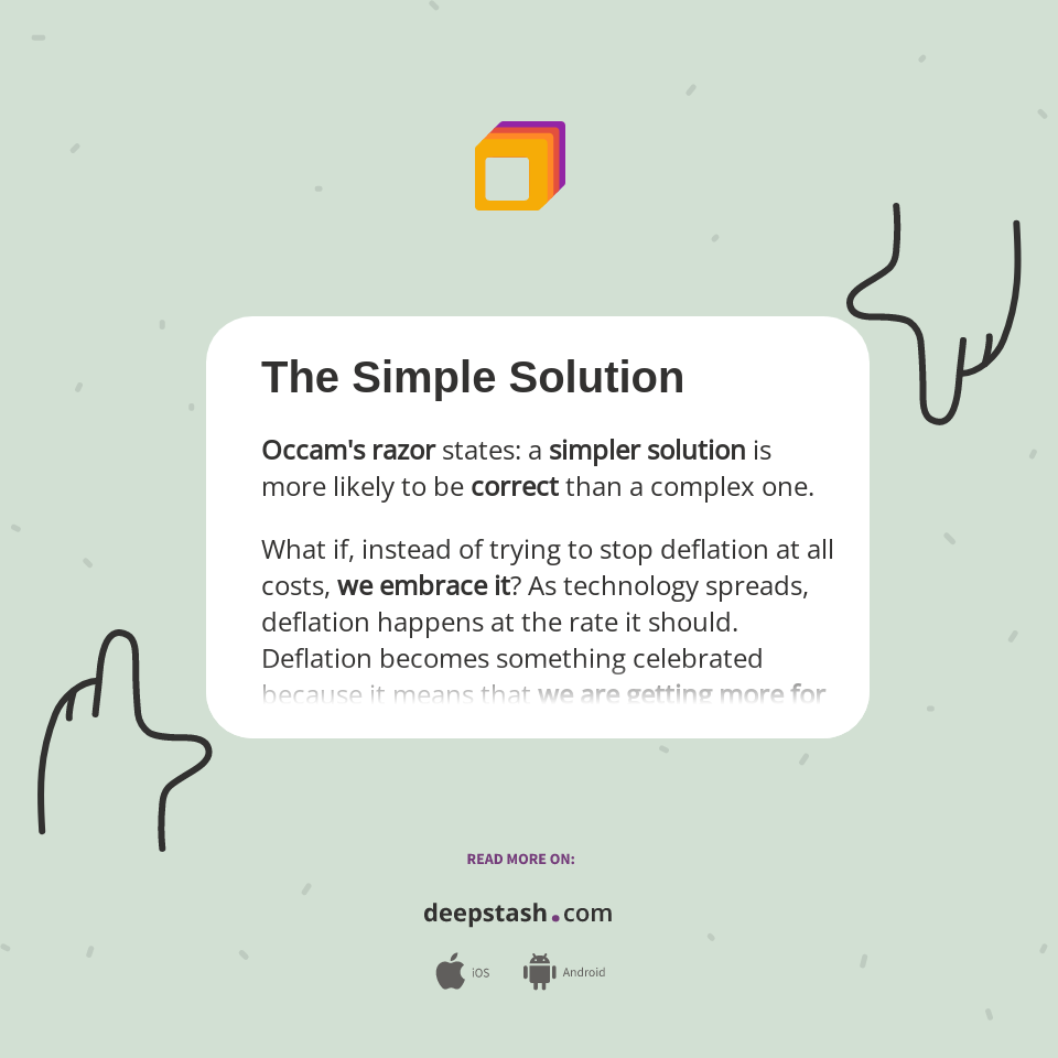 The Simple Solution - Deepstash