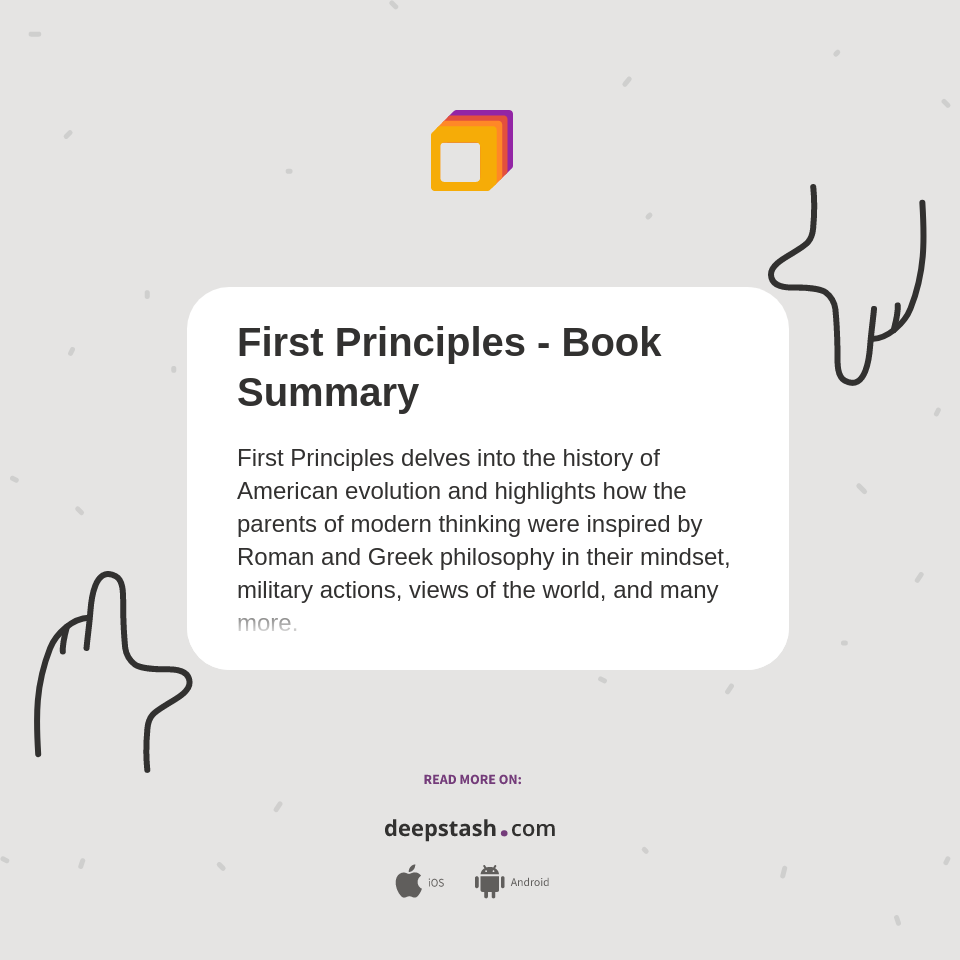 First Principles - Book Summary - Deepstash