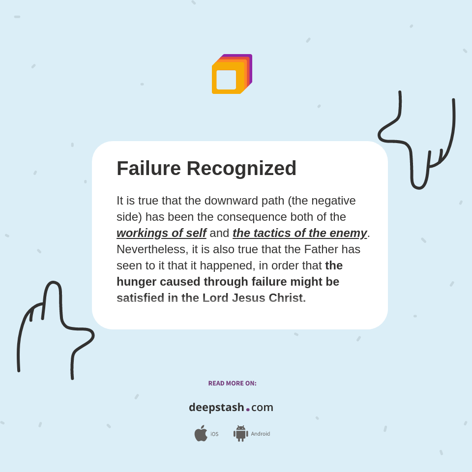 Failure Recognized - Deepstash