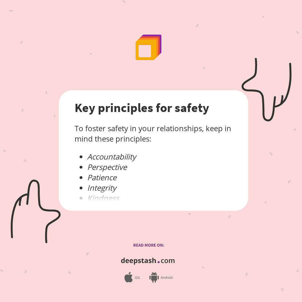 Key principles for safety - Deepstash