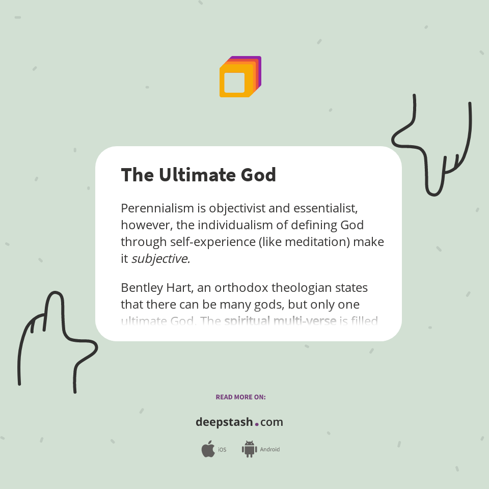 The Ultimate God - Deepstash