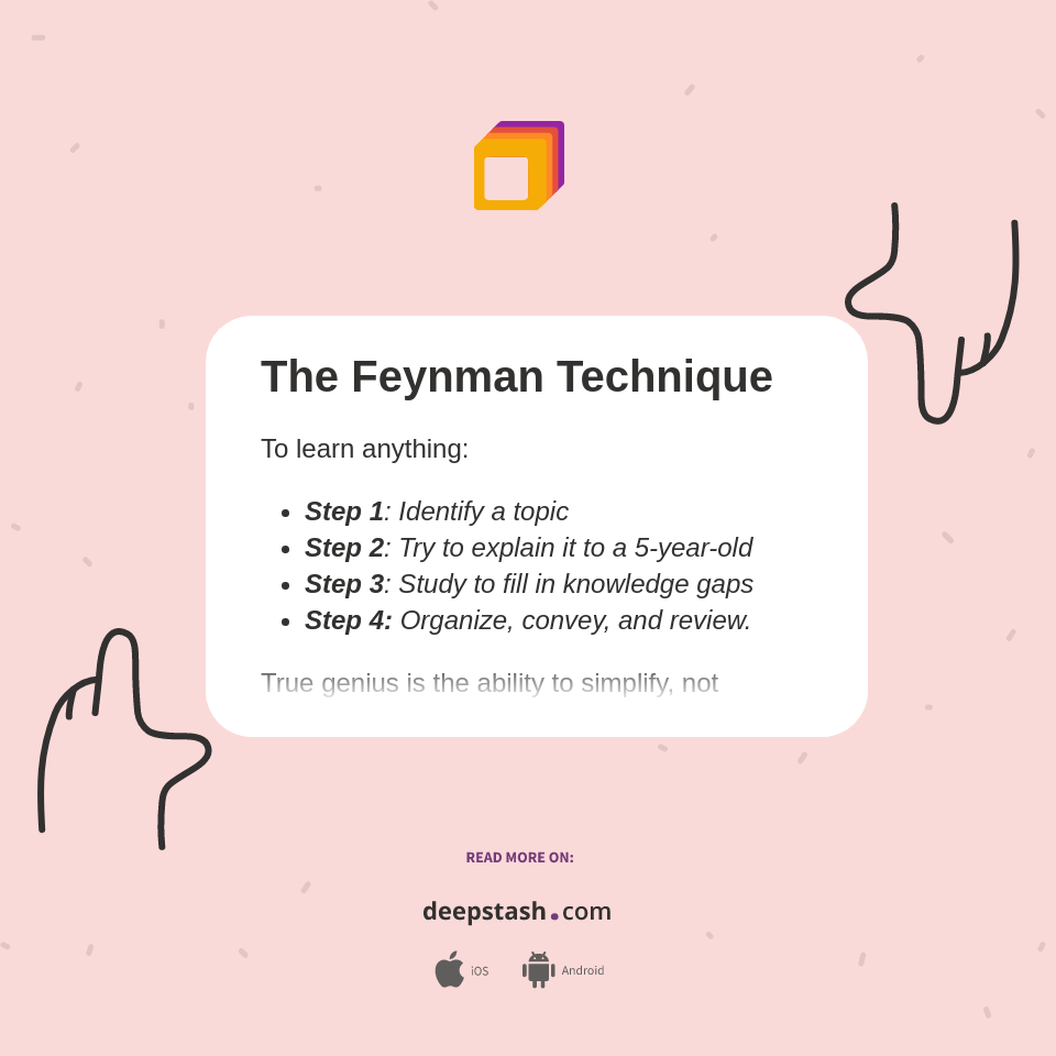 The Feynman Technique - Deepstash
