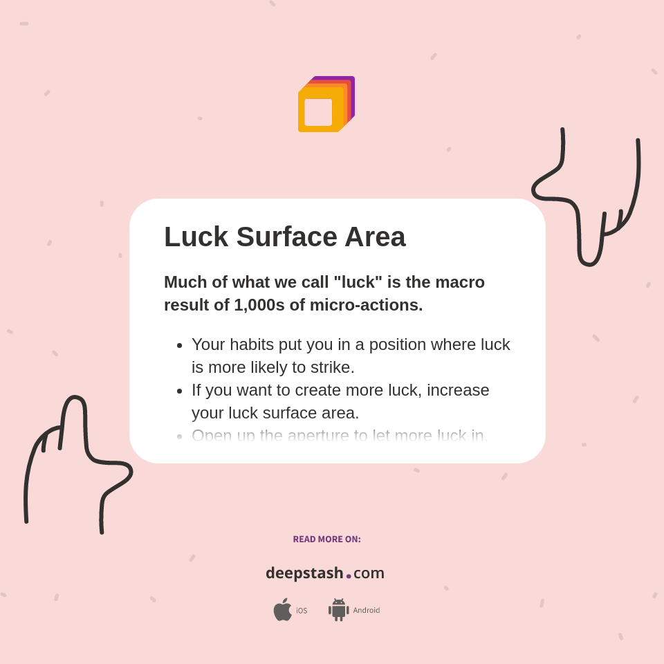 Luck Surface Area - Deepstash