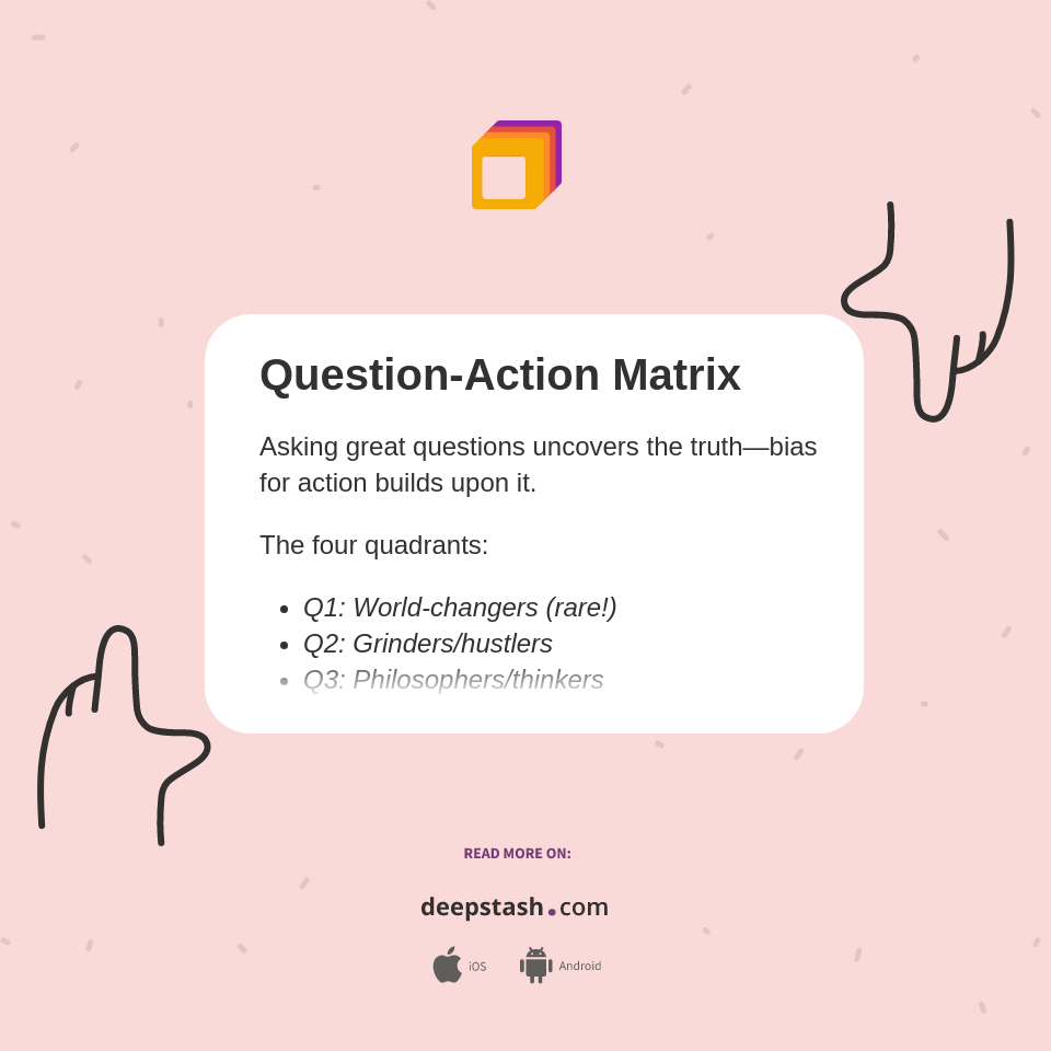 Question-Action Matrix - Deepstash