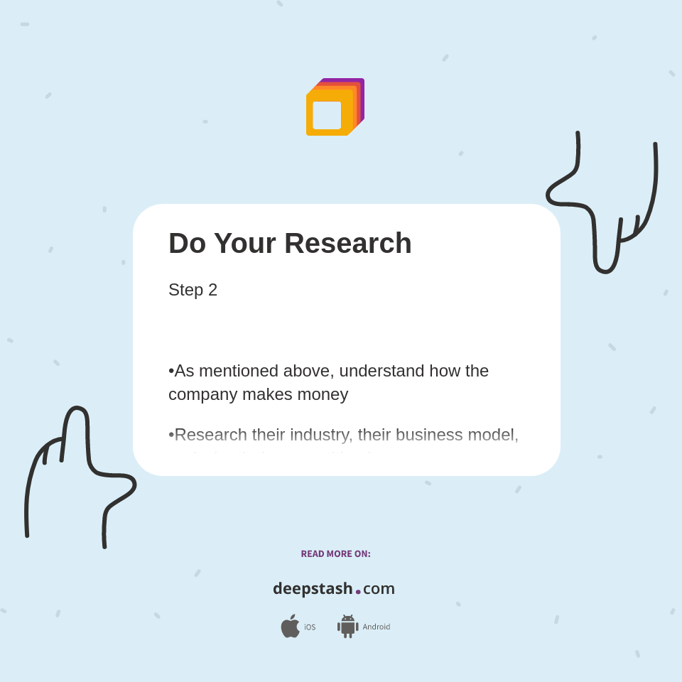 Do Your Research - Deepstash