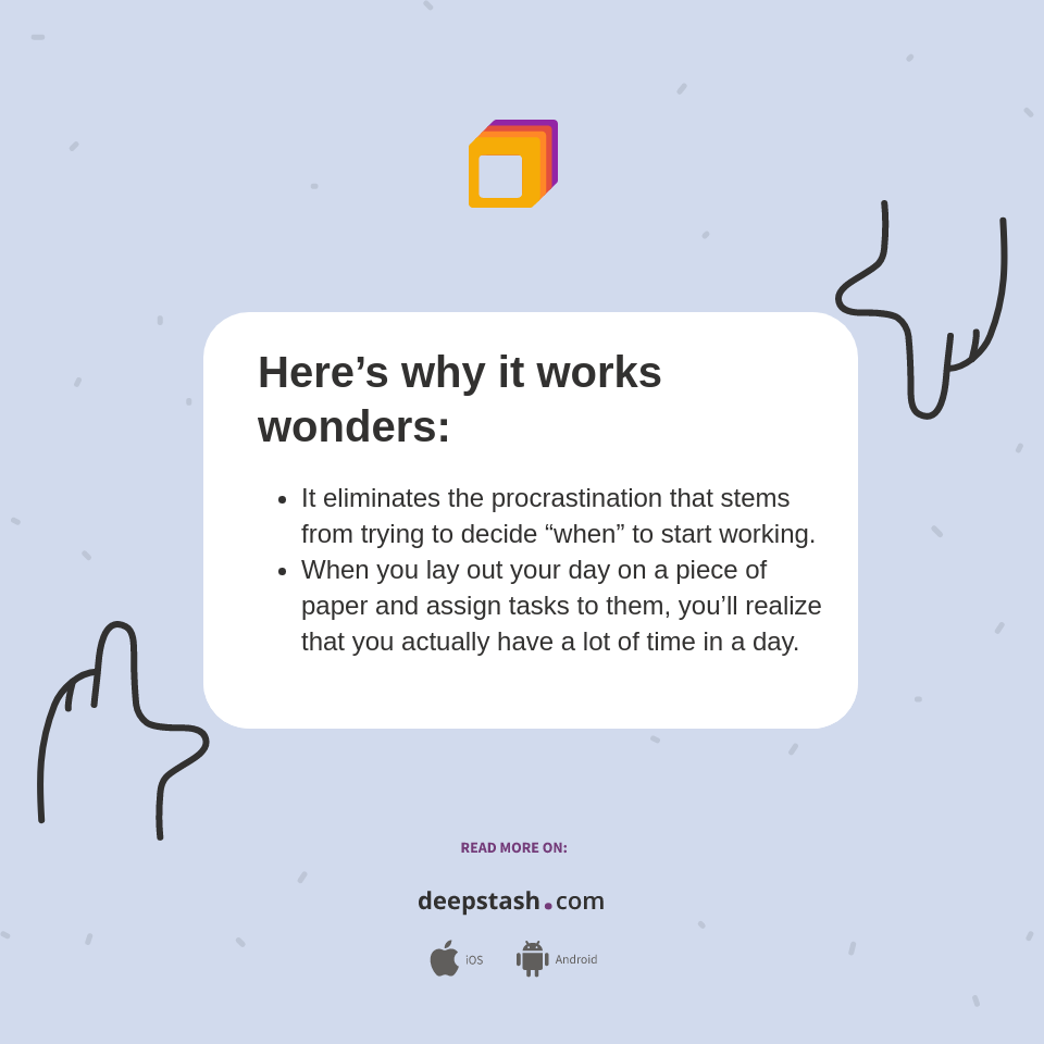 Here’s why it works wonders: - Deepstash