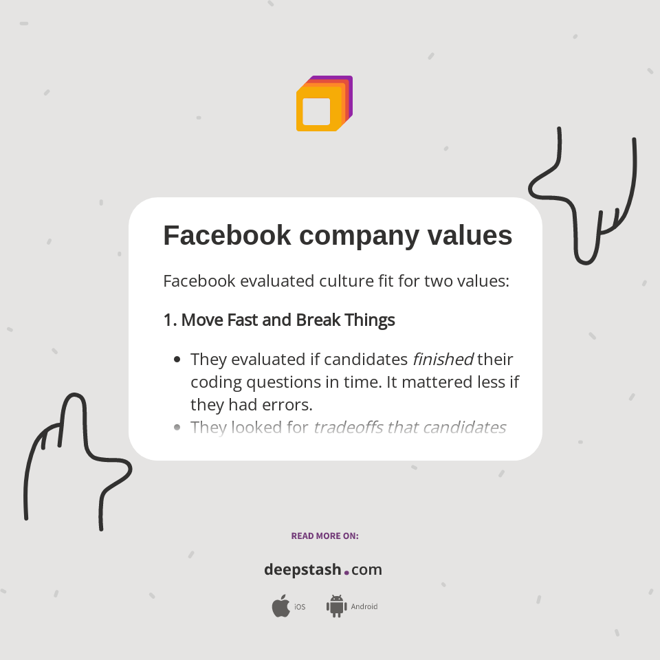 Facebook company values - Deepstash