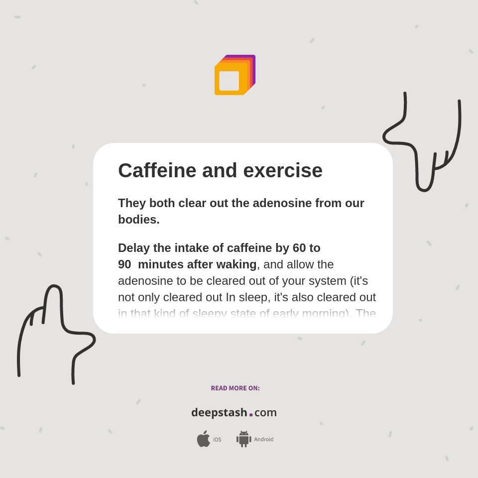 Caffeine and exercise - Deepstash