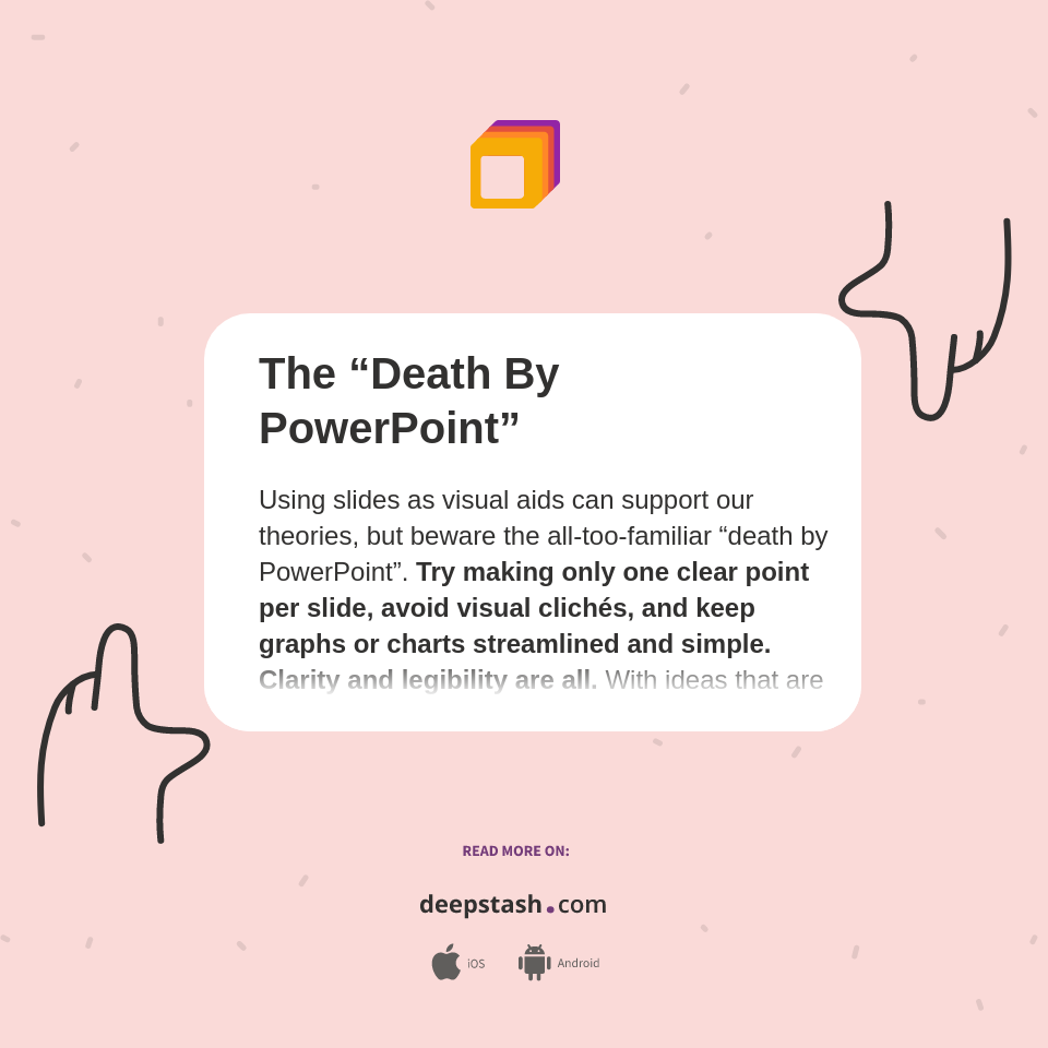 The “Death By PowerPoint” - Deepstash