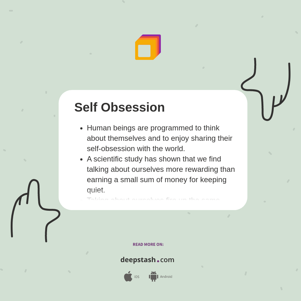 Self Obsession - Deepstash