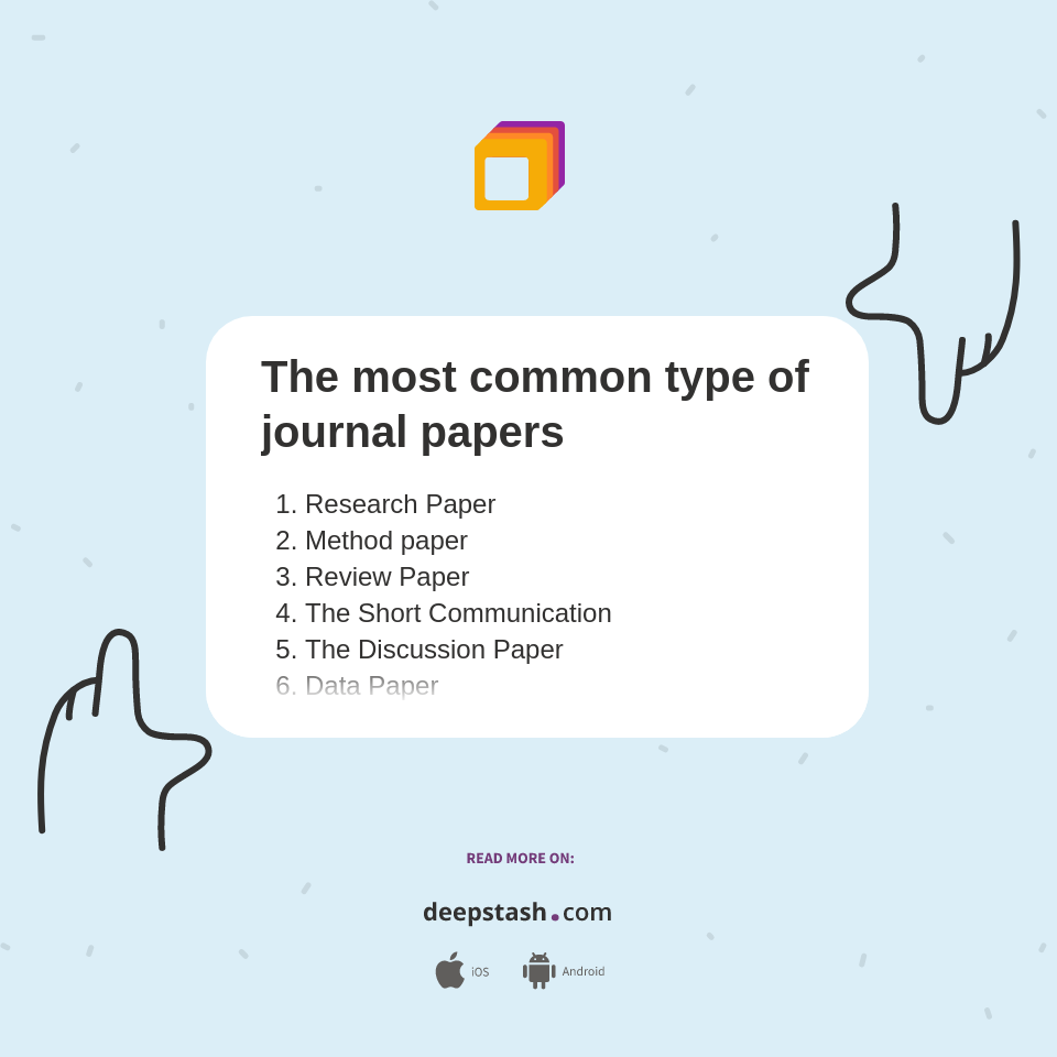 The most common type of journal papers - Deepstash