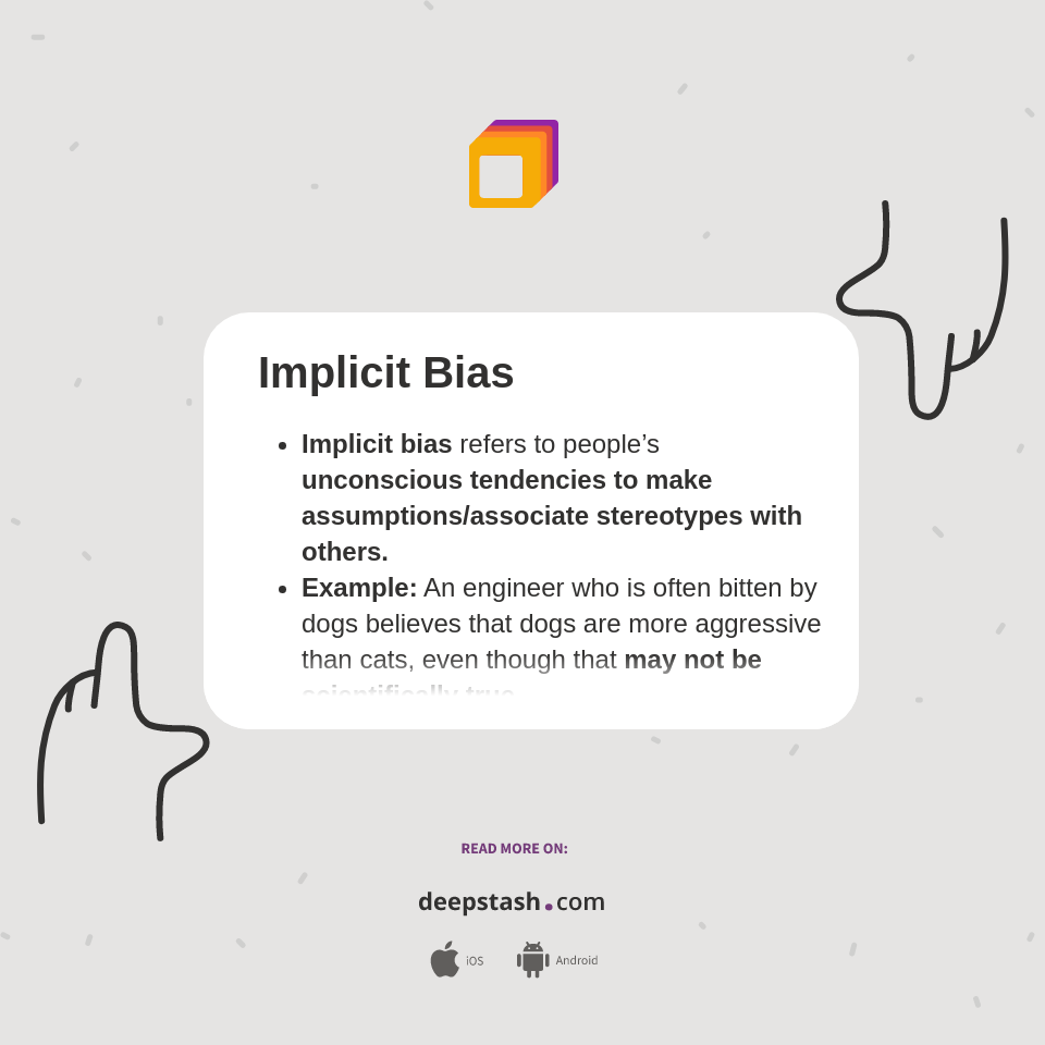 Implicit Bias - Deepstash