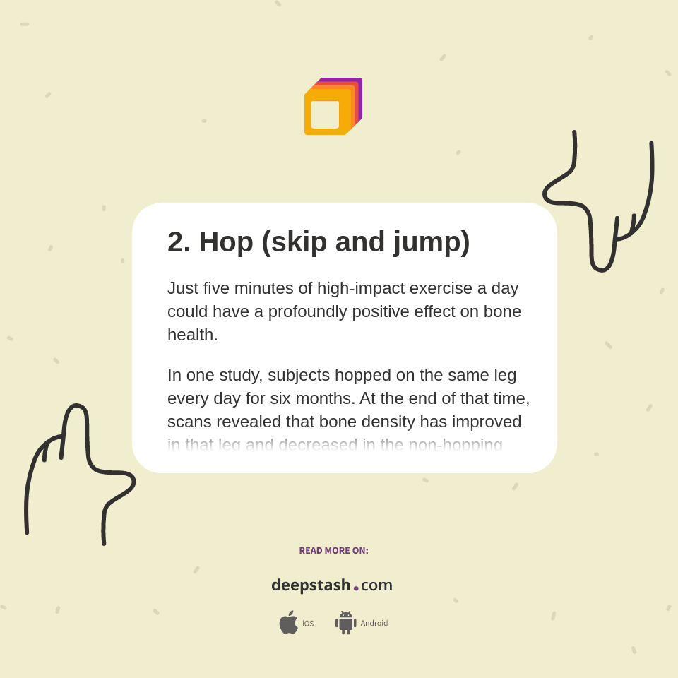 2. Hop (skip and jump) - Deepstash