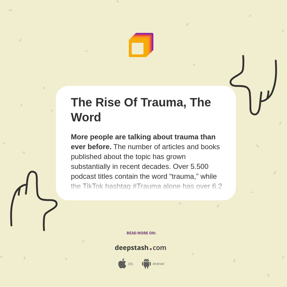 The Rise Of Trauma, The Word - Deepstash