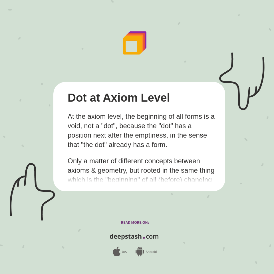 Dot at Axiom Level - Deepstash