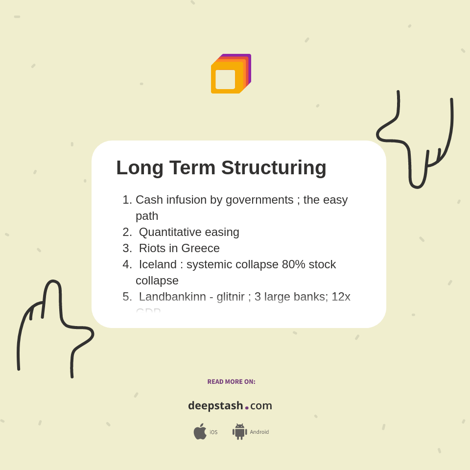 Long Term Structuring - Deepstash
