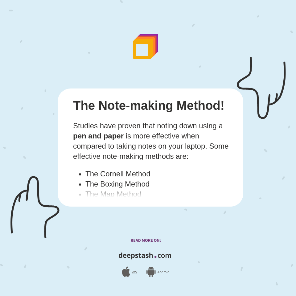 The Note-making Method! - Deepstash