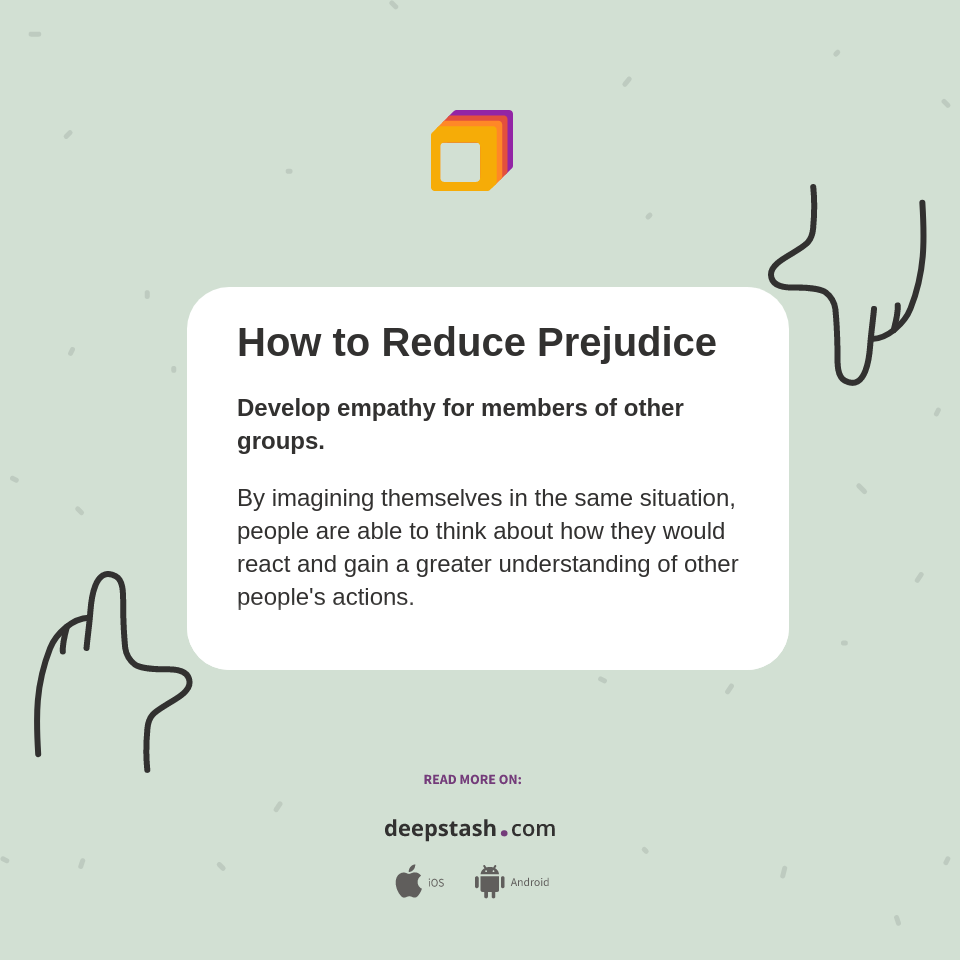 How to Reduce Prejudice - Deepstash