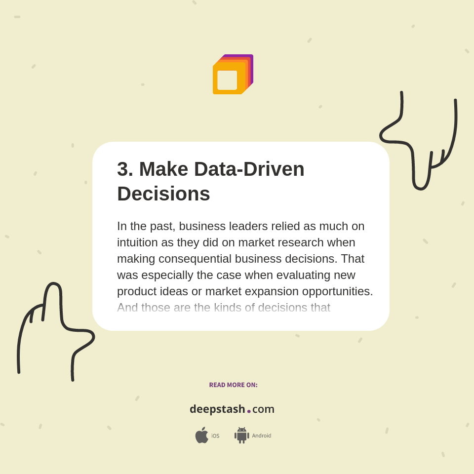 3. Make Data-Driven Decisions - Deepstash