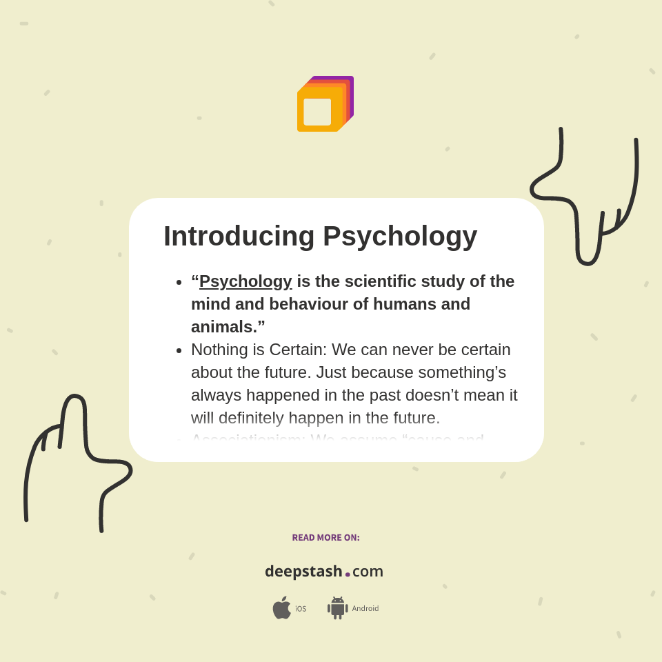 Introducing Psychology - Deepstash