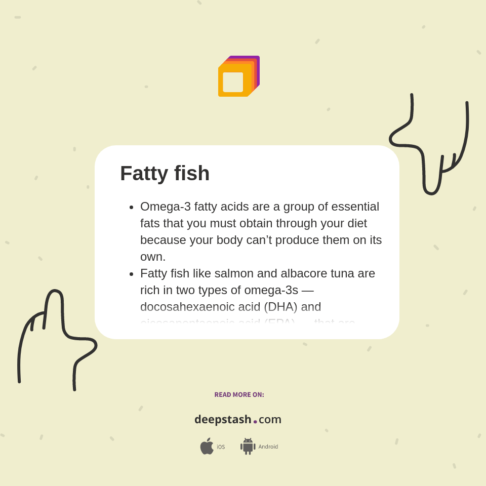 Fatty fish - Deepstash