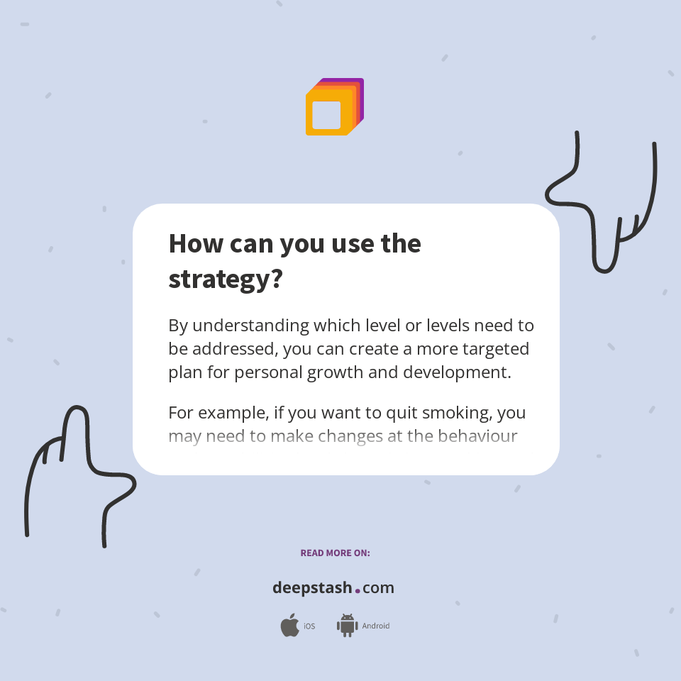 How can you use the strategy? - Deepstash