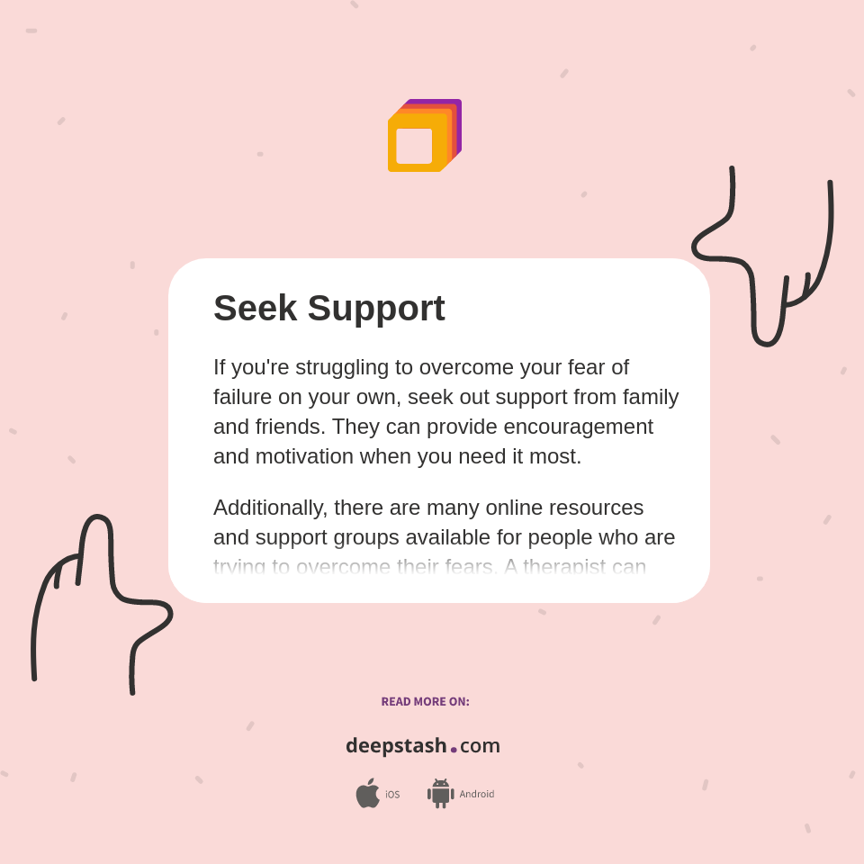 Seek Support - Deepstash