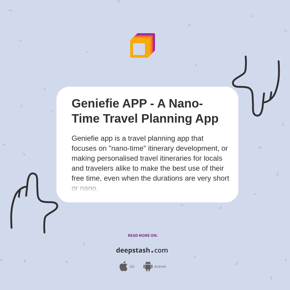 Geniefie APP - A Nano-Time Travel Planning App - Deepstash