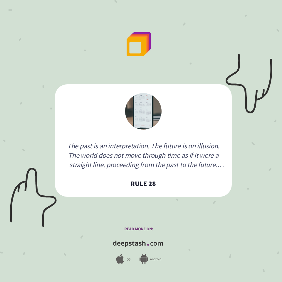 Quote by RULE 28 - Deepstash