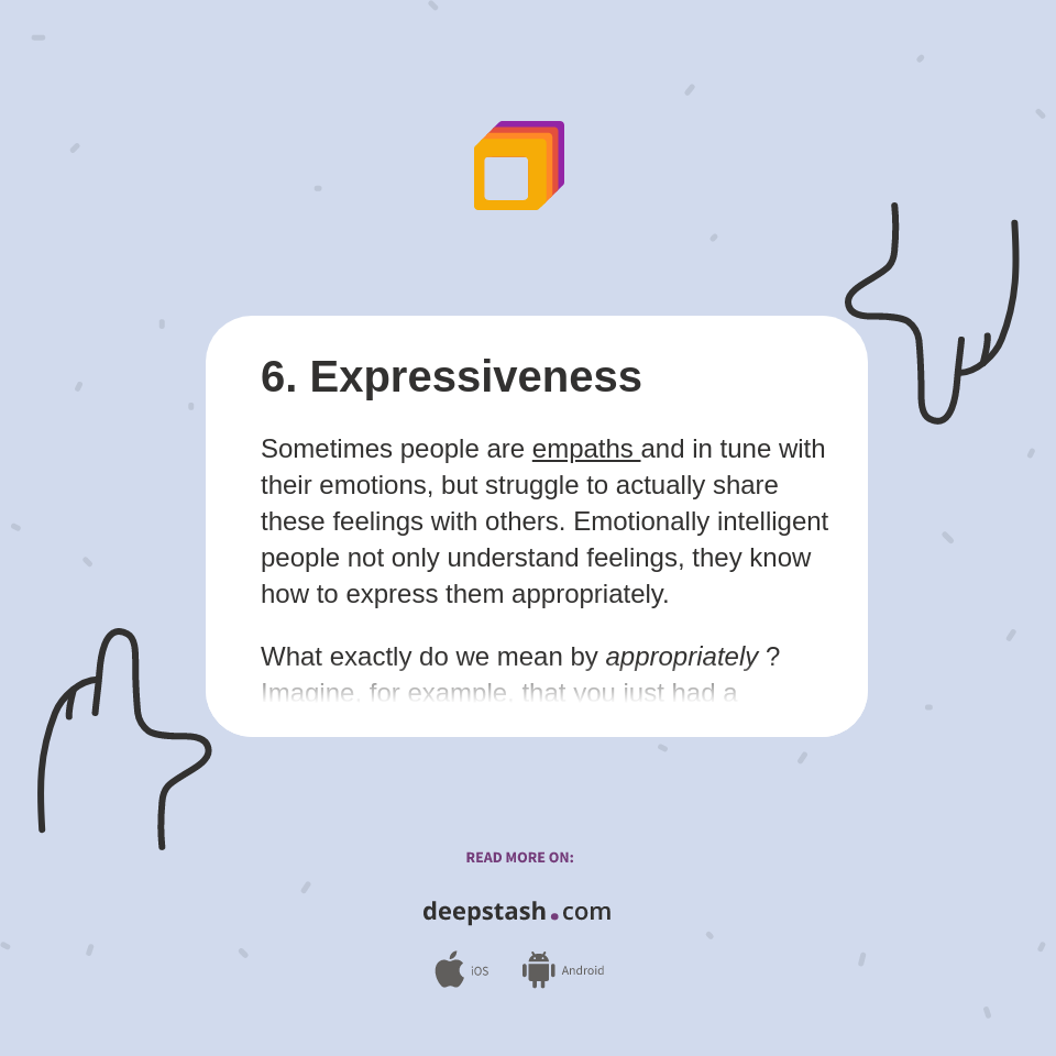 6. Expressiveness - Deepstash