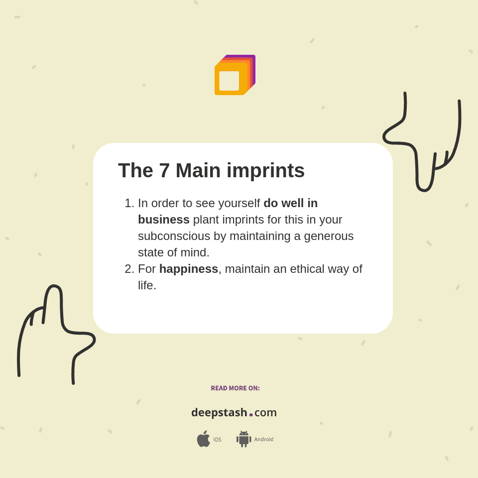 The 7 Main imprints - Deepstash