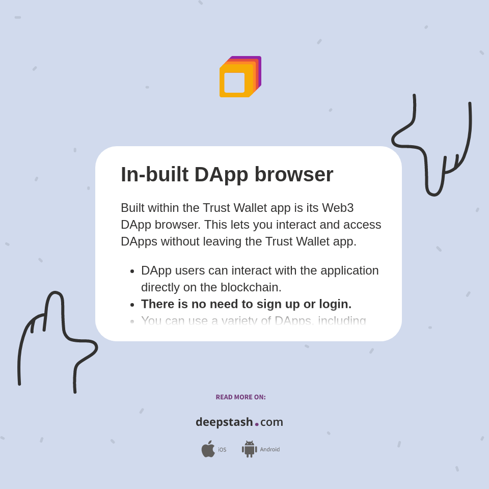 In-built DApp browser - Deepstash