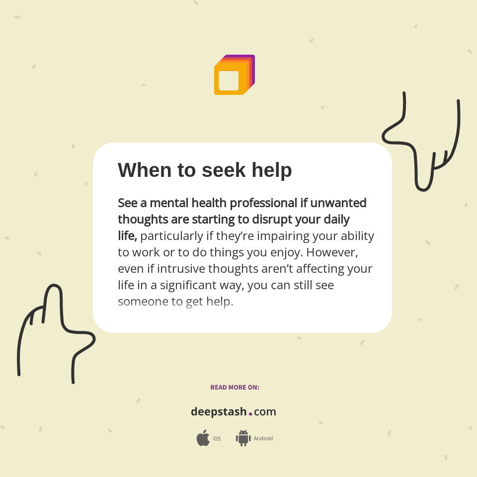 When to seek help - Deepstash