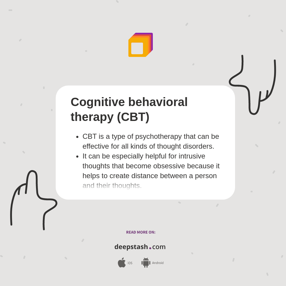 Cognitive Behavioral Therapy CBT Deepstash cognitive-behavioral-therapy-cbt-deepstash