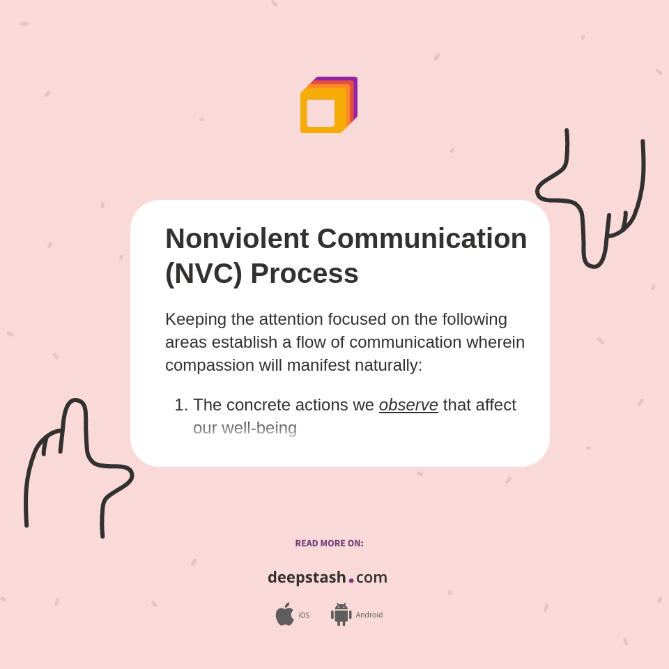 Nonviolent Communication (NVC) Process - Deepstash