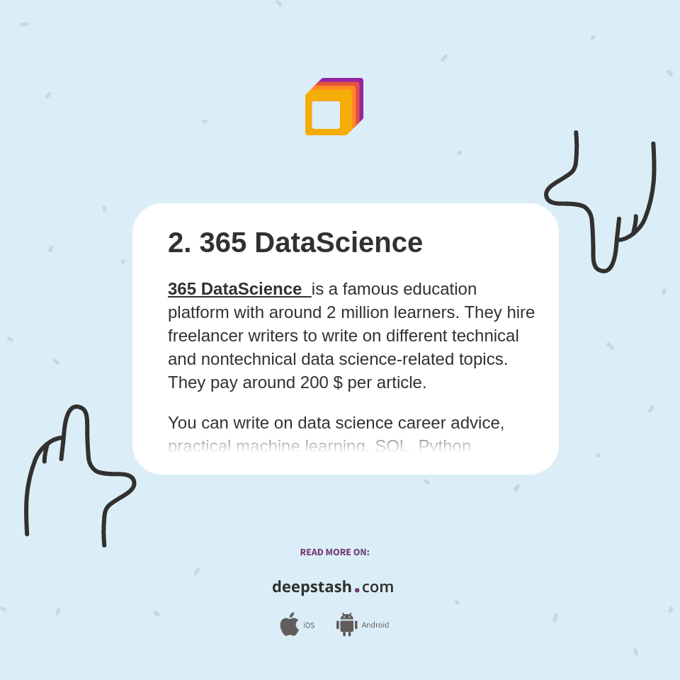 2. 365 DataScience - Deepstash