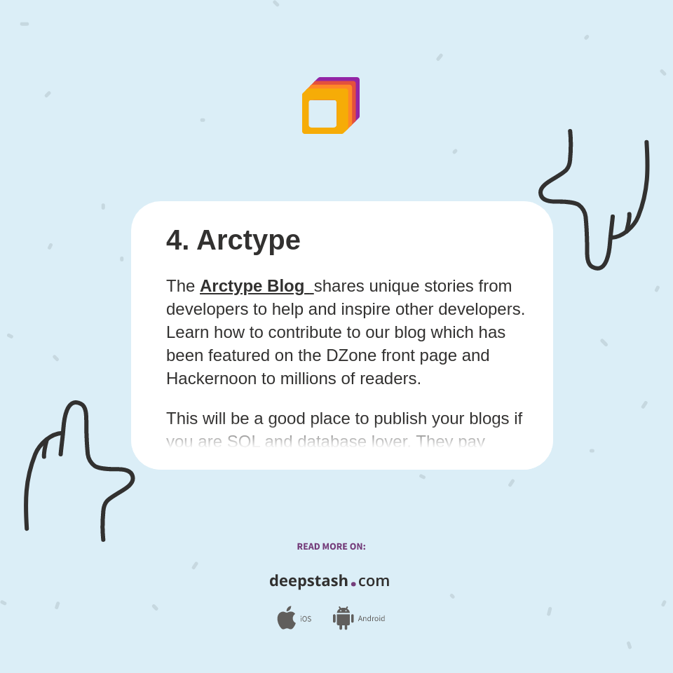 4. Arctype - Deepstash