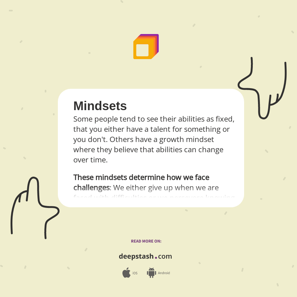 Mindsets - Deepstash