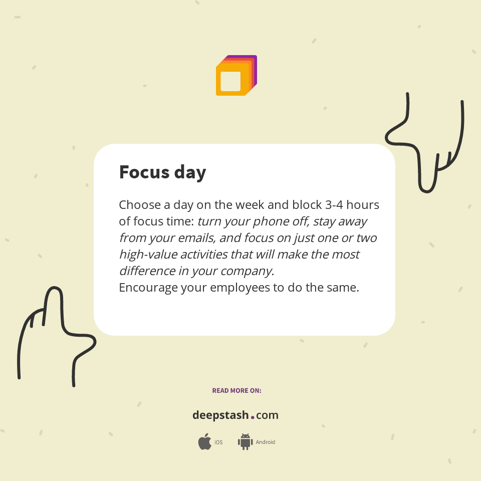 Focus day - Deepstash