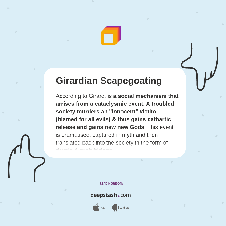 Girardian Scapegoating - Deepstash
