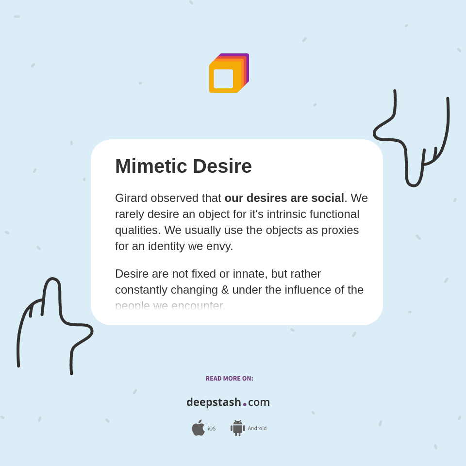 Mimetic Desire - Deepstash