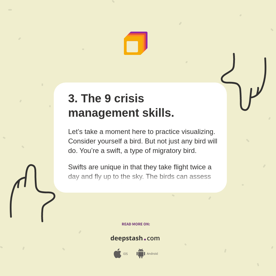 3. The 9 crisis management skills. - Deepstash