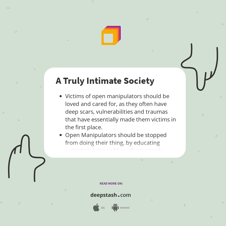 A Truly Intimate Society - Deepstash