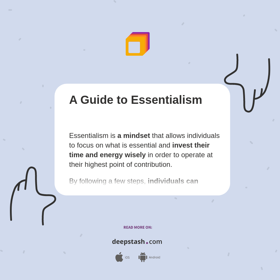 A Guide to Essentialism - Deepstash