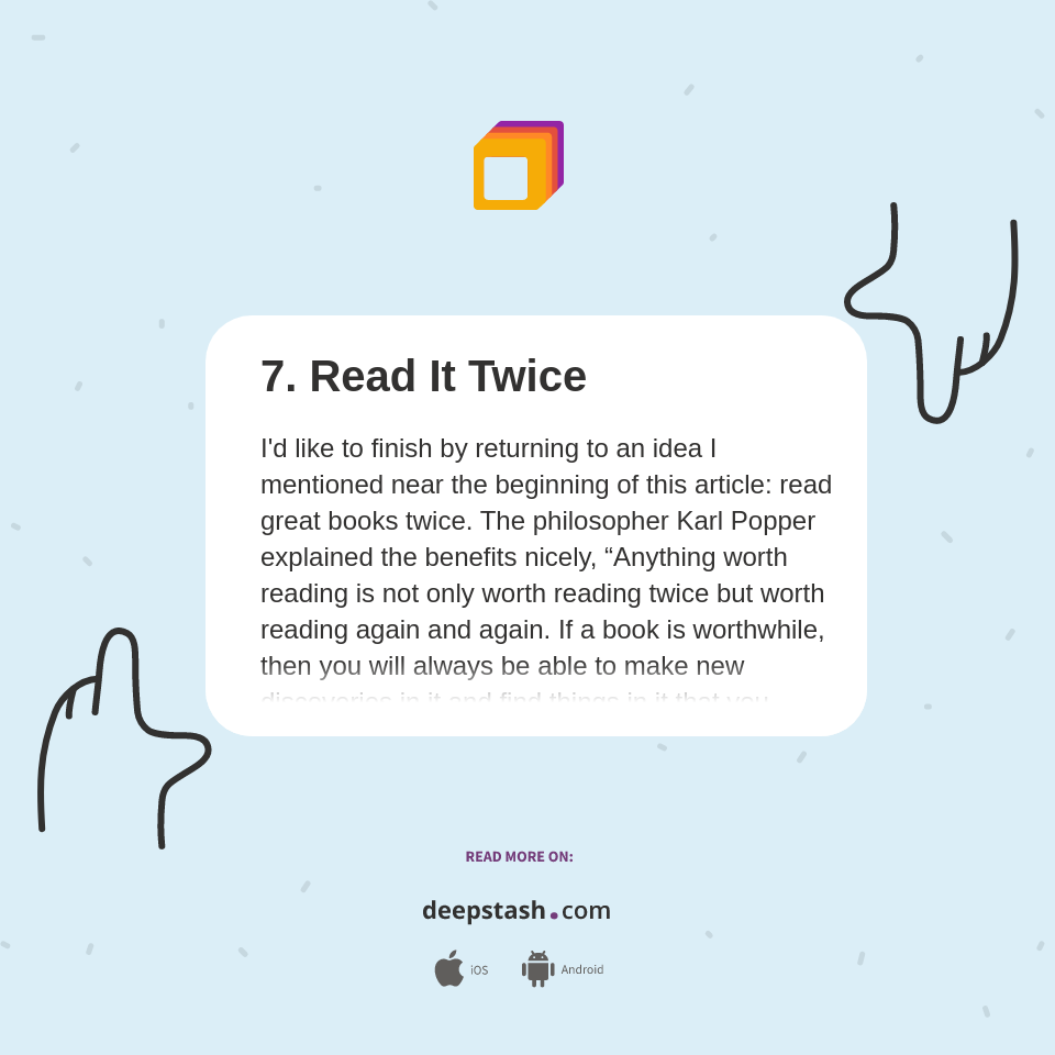 7. Read It Twice - Deepstash