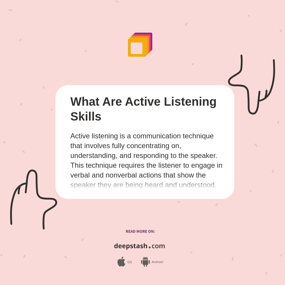 What Are Active Listening Skills - Deepstash