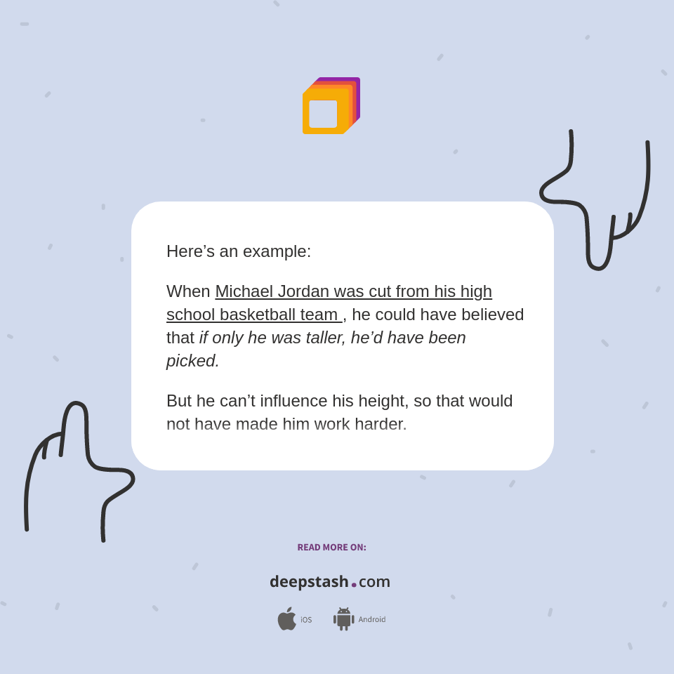 Here’s an example: When Michael Jordan... - Deepstash